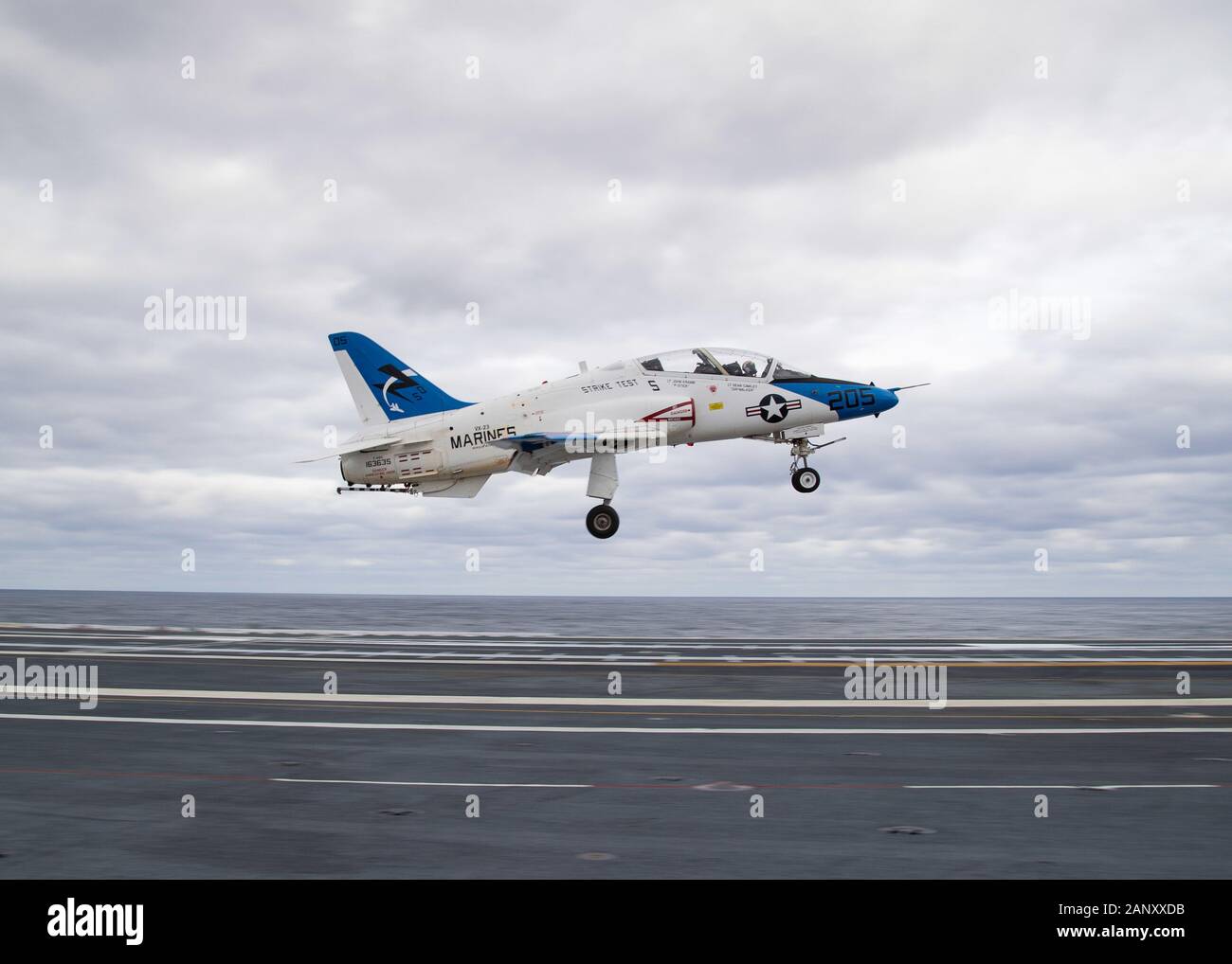 ATLANTIC OCEAN (Jan. 18, 2020) A T-45 Goshawk, assigned to Air Test and ...