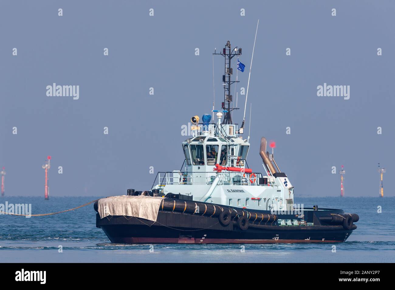 Tug boat SL Daintree in Port Phillip Bay, Melbourne Australia Stock ...