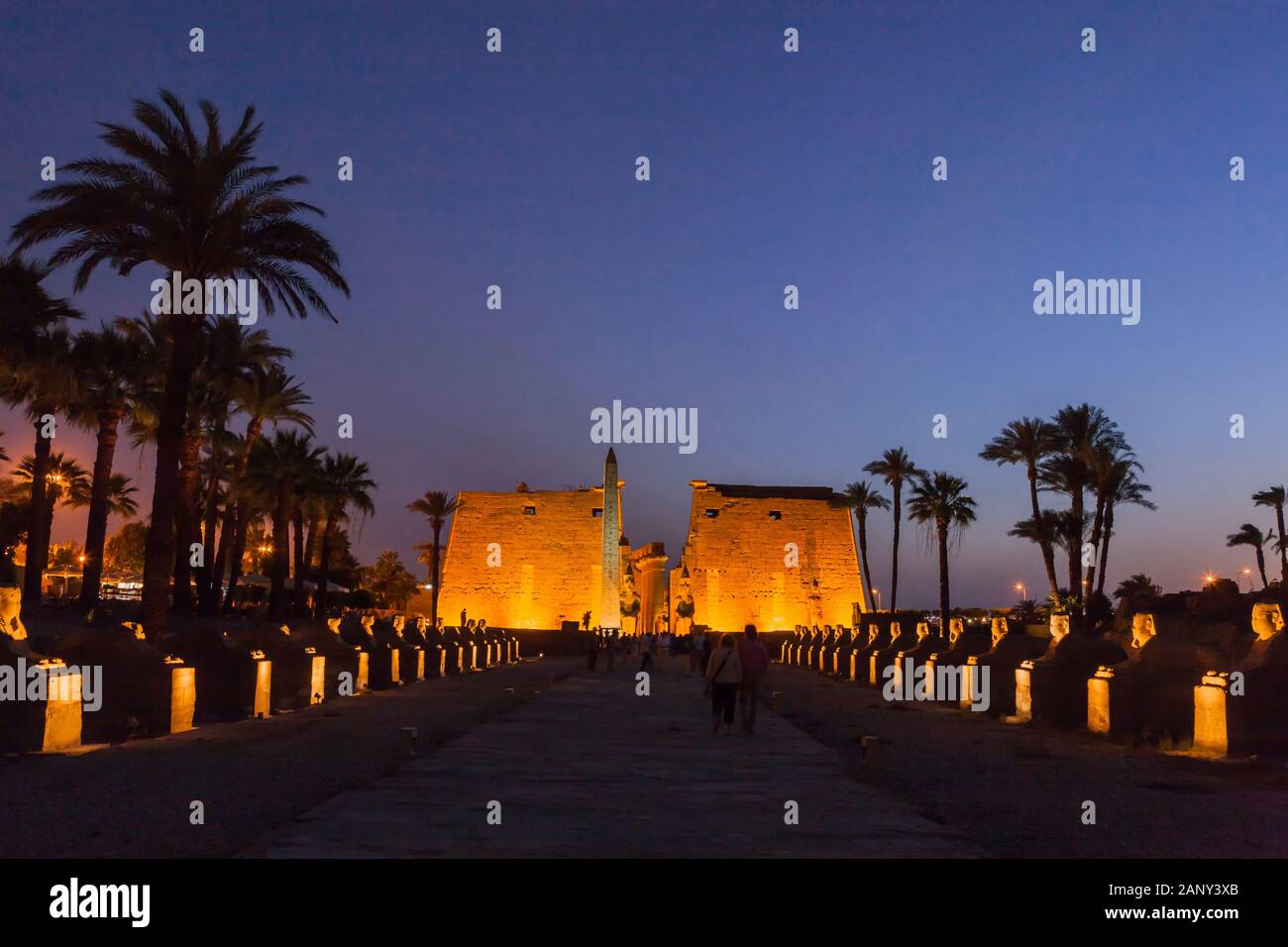 First pylon avenue sphinxes hi-res stock photography and images - Alamy