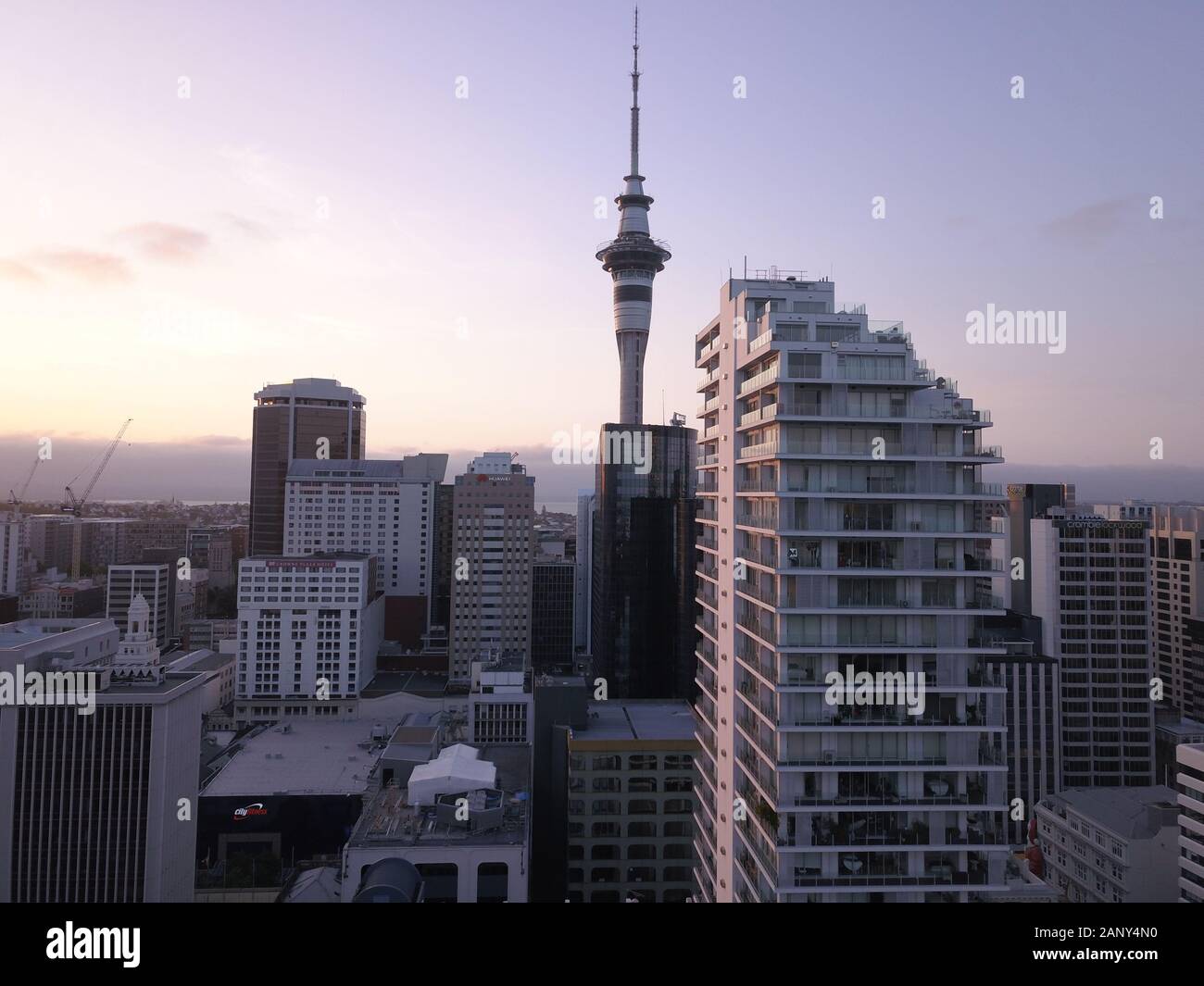 Viaduct Harbour, Auckland / New Zealand - December 31, 2019: The iconic ...