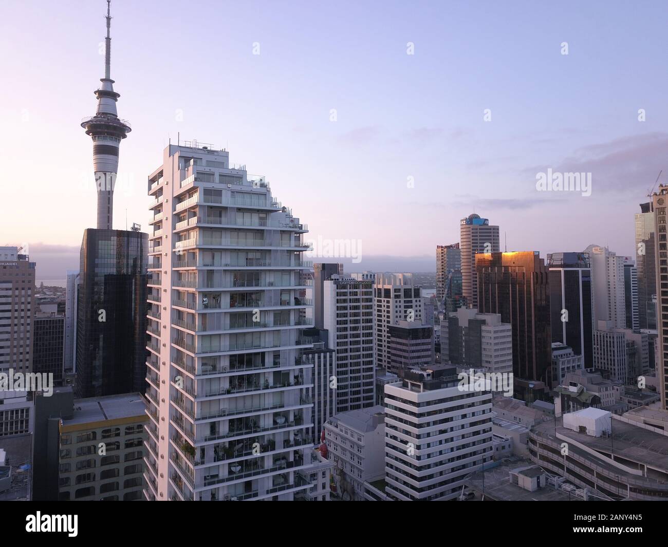 Viaduct Harbour, Auckland / New Zealand - December 31, 2019: The iconic ...