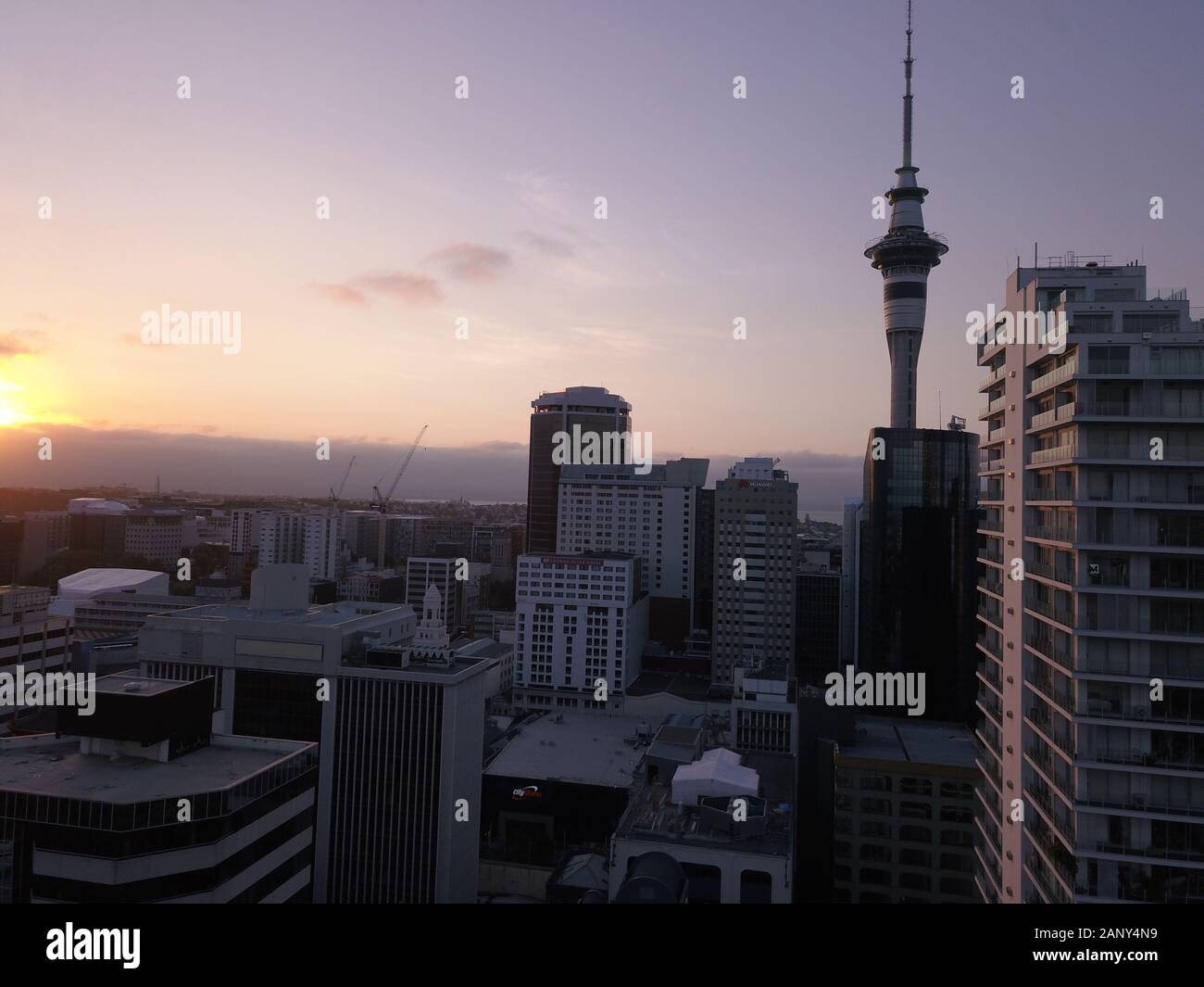 Viaduct Harbour, Auckland / New Zealand - December 31, 2019: The iconic ...