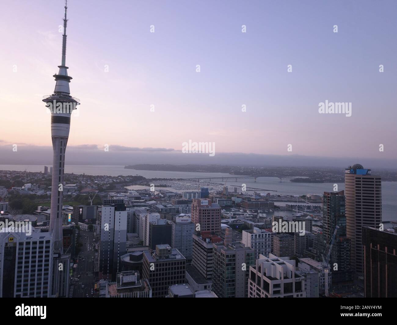 Viaduct Harbour, Auckland / New Zealand - December 31, 2019: The iconic ...