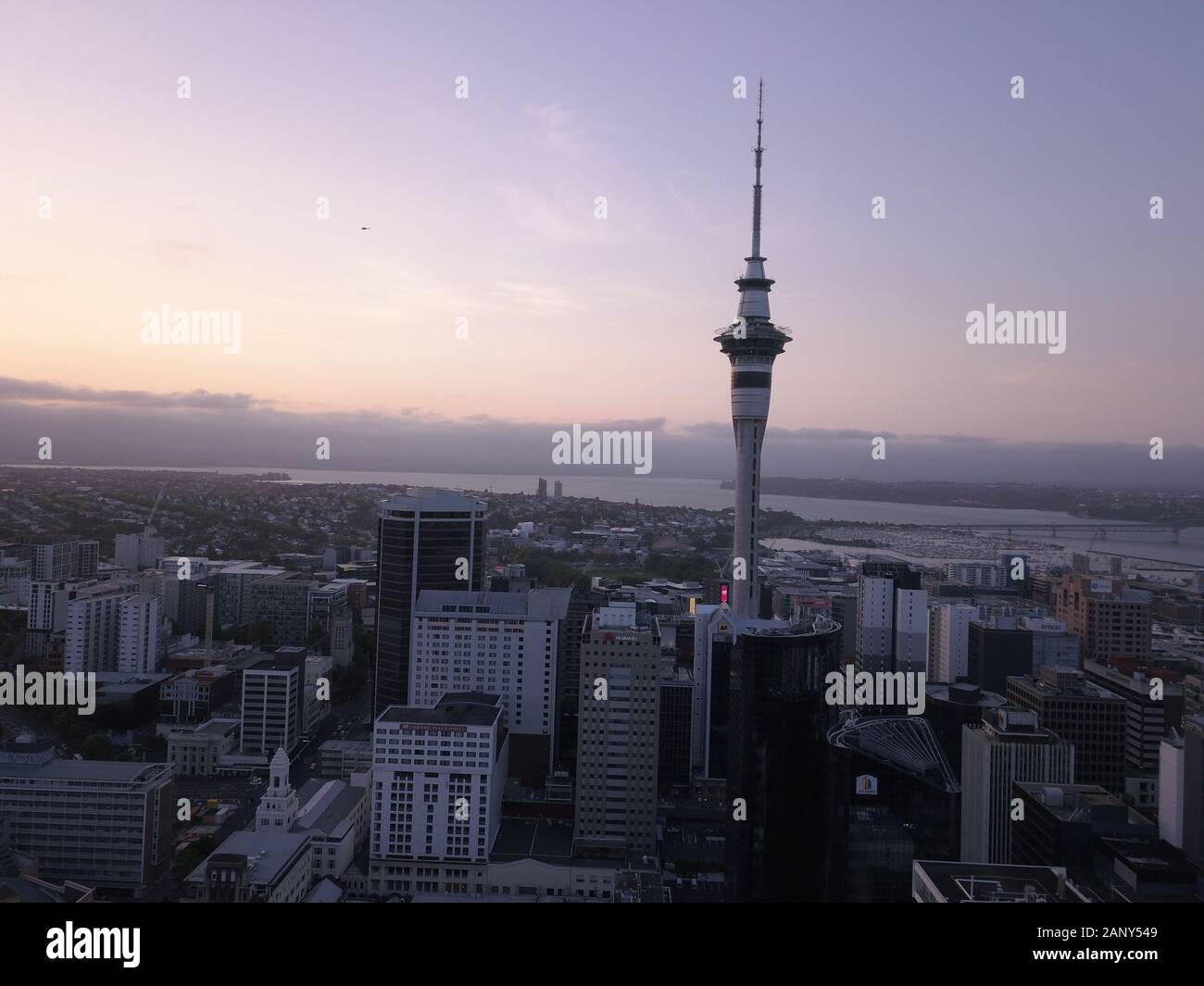 Viaduct Harbour, Auckland / New Zealand - December 31, 2019: The iconic ...