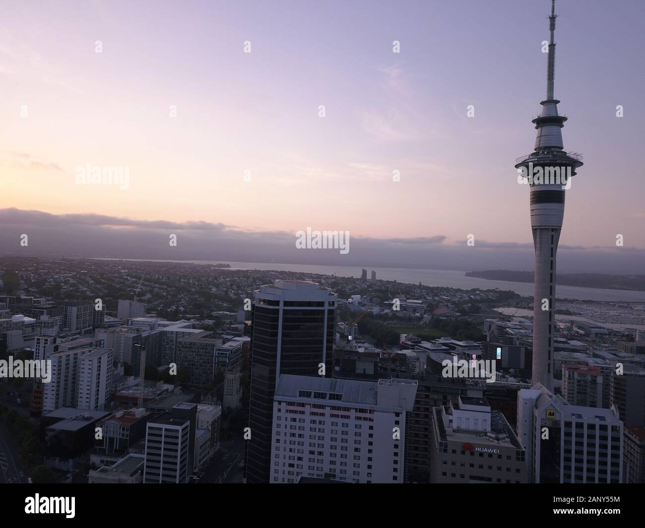 Viaduct Harbour, Auckland / New Zealand - December 31, 2019: The iconic ...