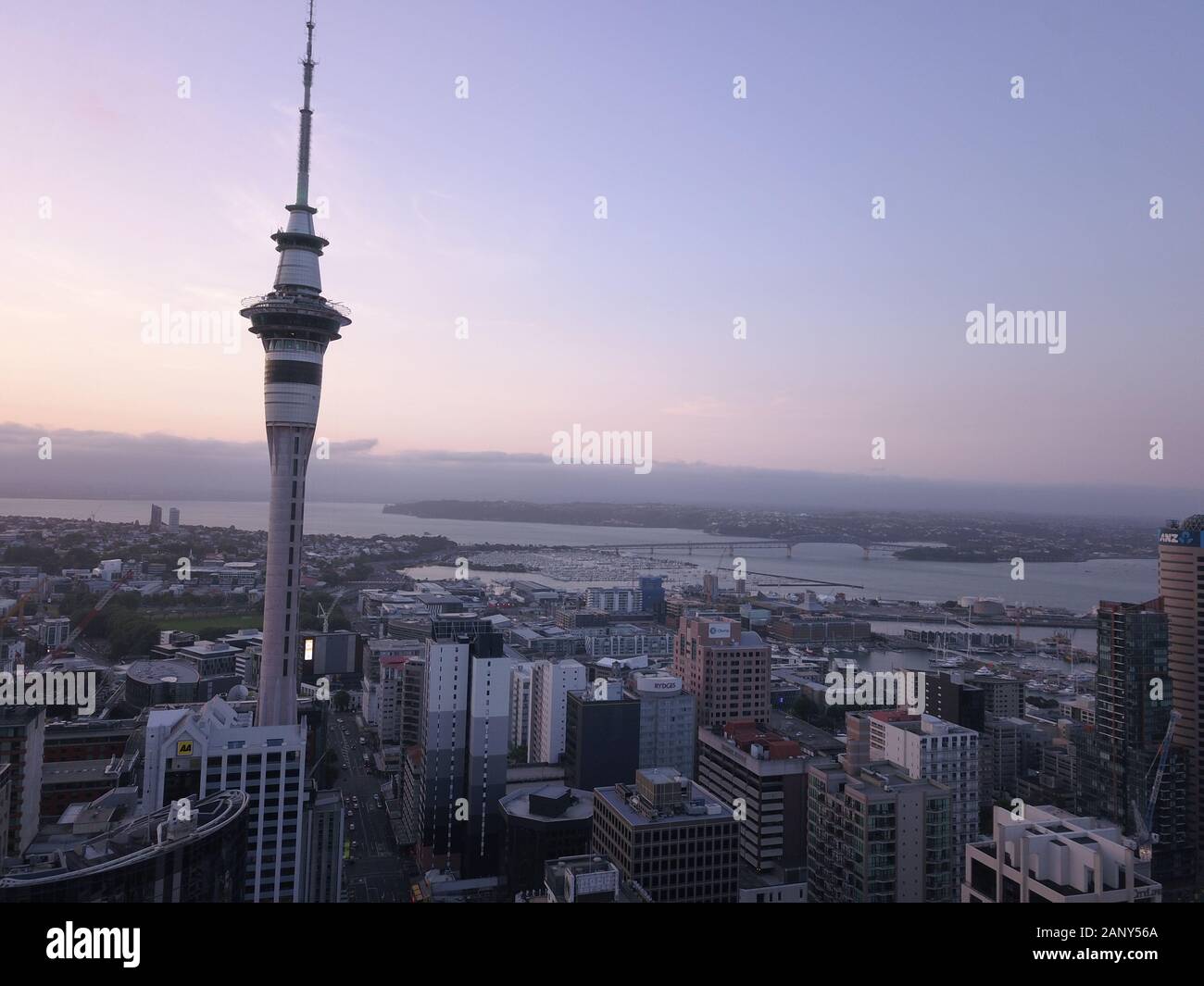 Viaduct Harbour, Auckland / New Zealand - December 31, 2019: The iconic ...