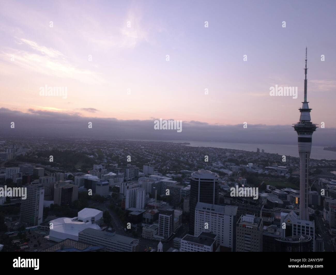 Viaduct Harbour, Auckland / New Zealand - December 31, 2019: The iconic ...