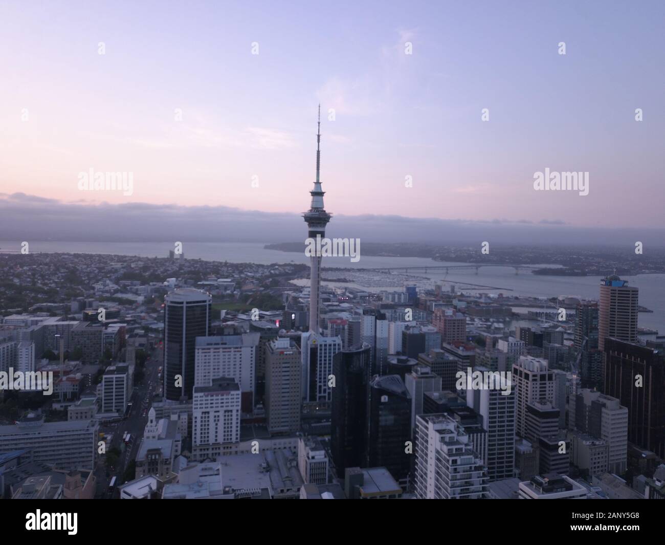 Viaduct Harbour, Auckland / New Zealand - December 31, 2019: The iconic ...