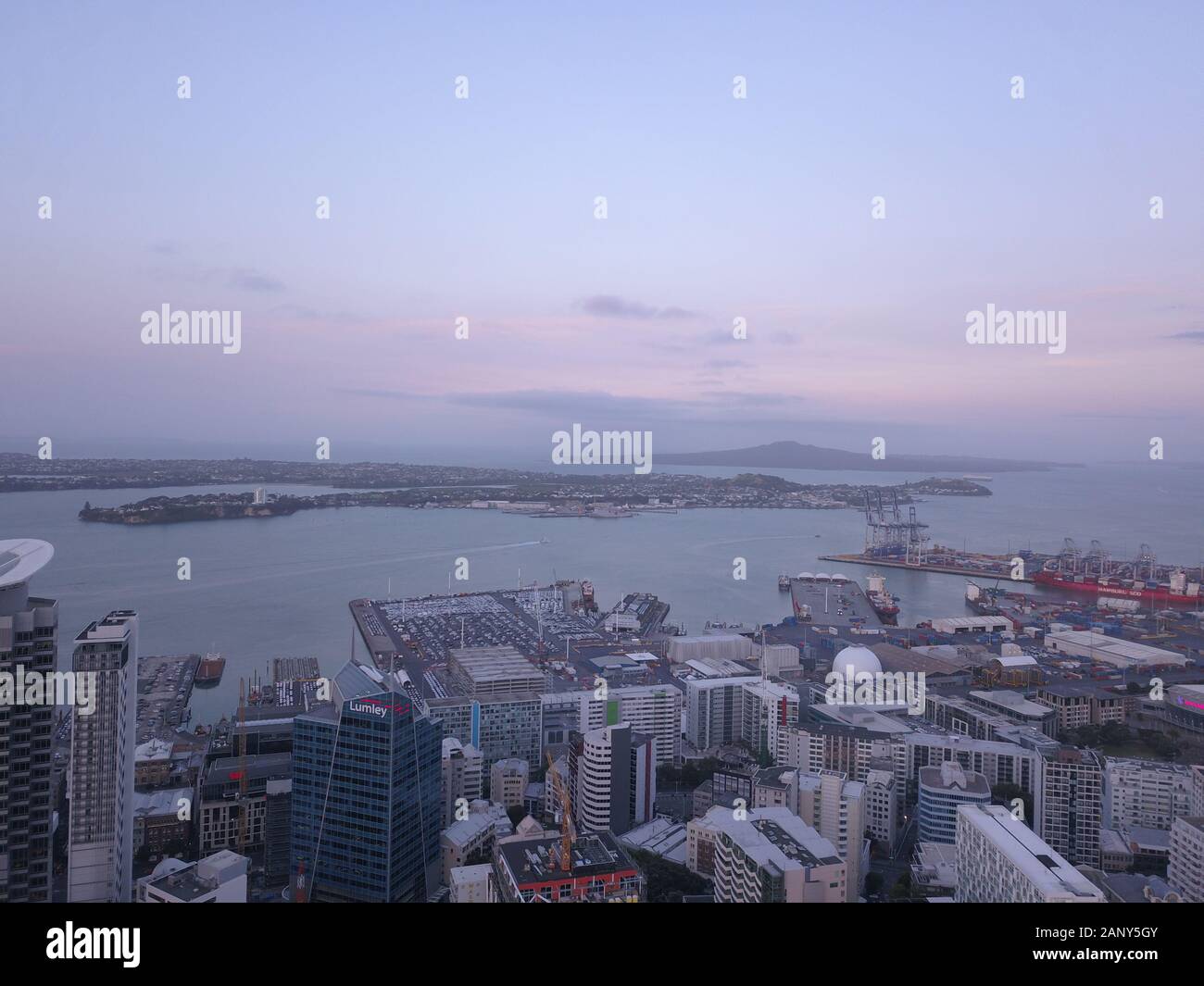 Viaduct Harbour, Auckland / New Zealand - December 31, 2019: The iconic ...