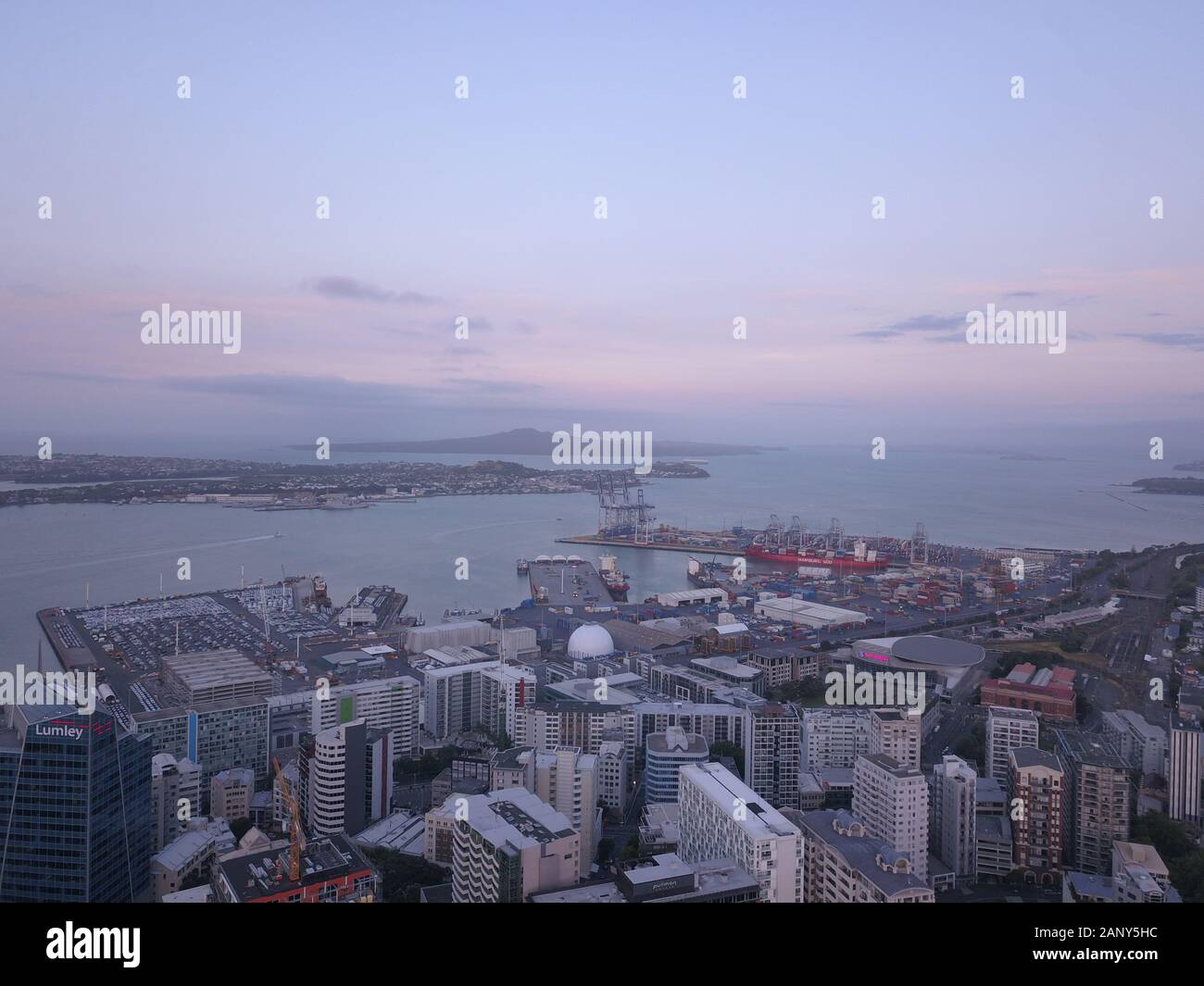 Viaduct Harbour, Auckland / New Zealand - December 31, 2019: The iconic ...