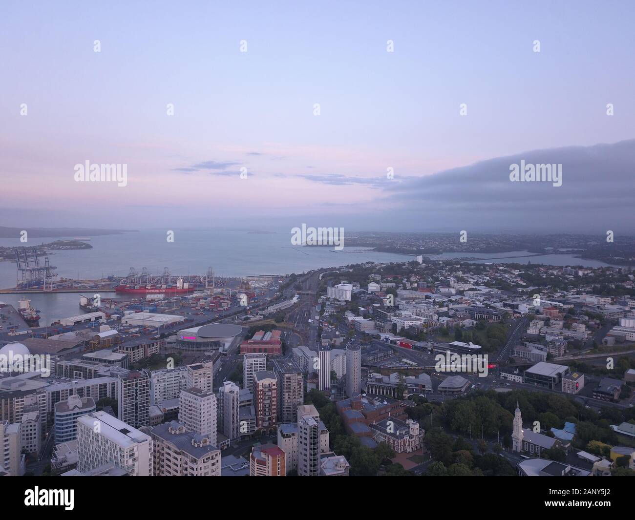 Viaduct Harbour, Auckland / New Zealand - December 31, 2019: The iconic ...