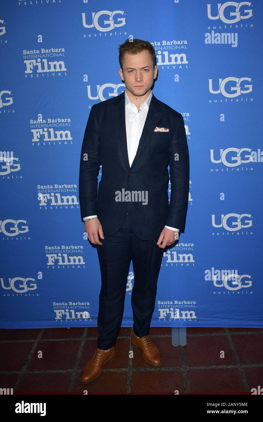 January 18, 2020, Santa Barbara, California, USA: TARON EGERTON attends ...