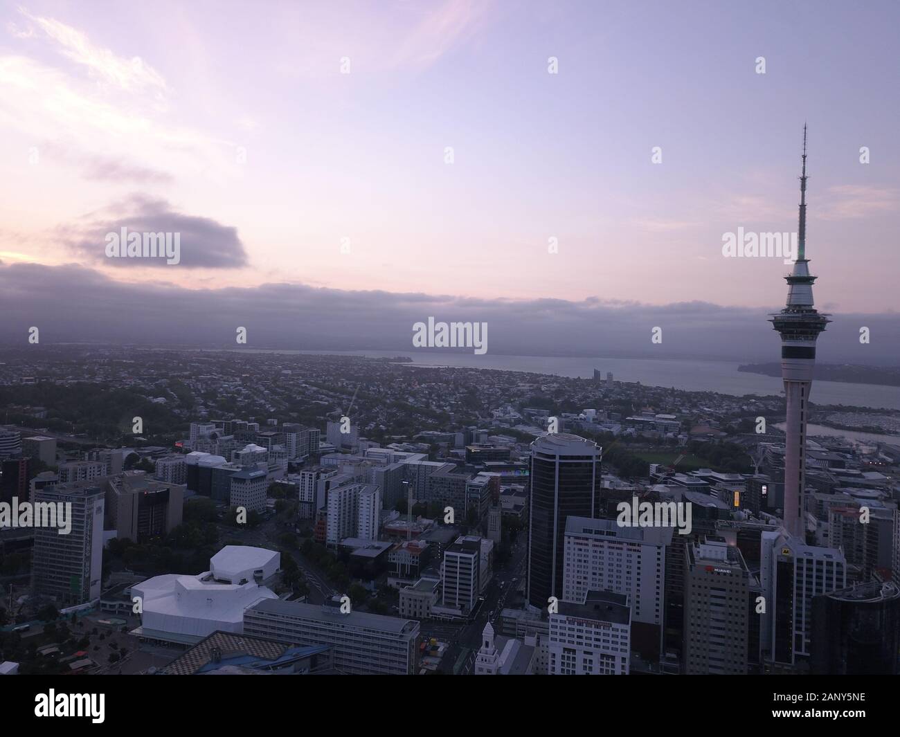 Viaduct Harbour, Auckland / New Zealand - December 31, 2019: The iconic ...