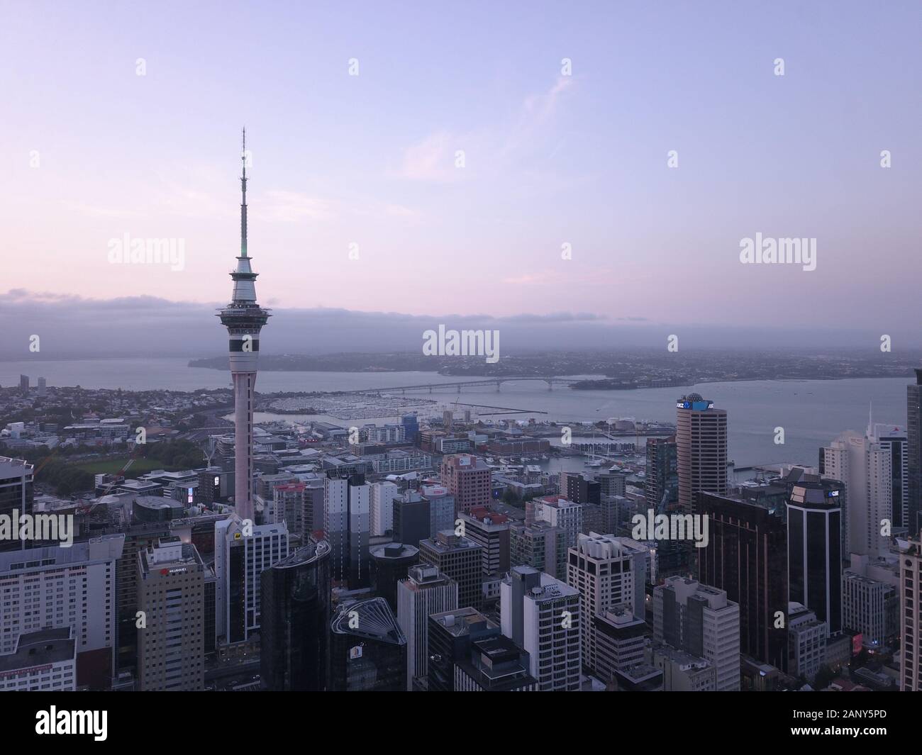 Viaduct Harbour, Auckland / New Zealand - December 31, 2019: The iconic ...
