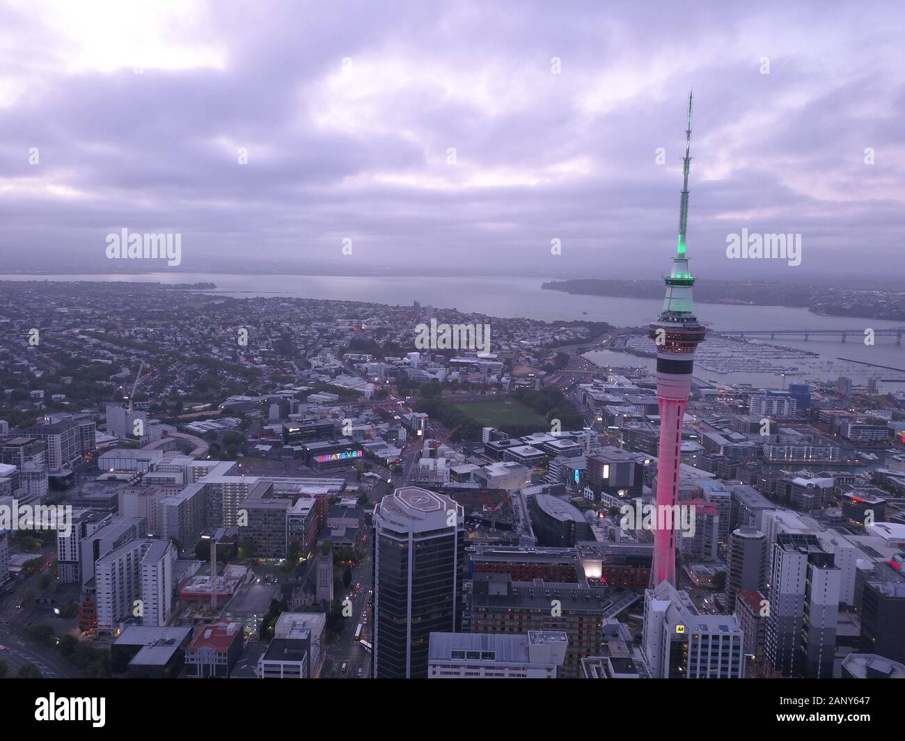 Viaduct Harbour, Auckland / New Zealand - December 31, 2019: The iconic ...