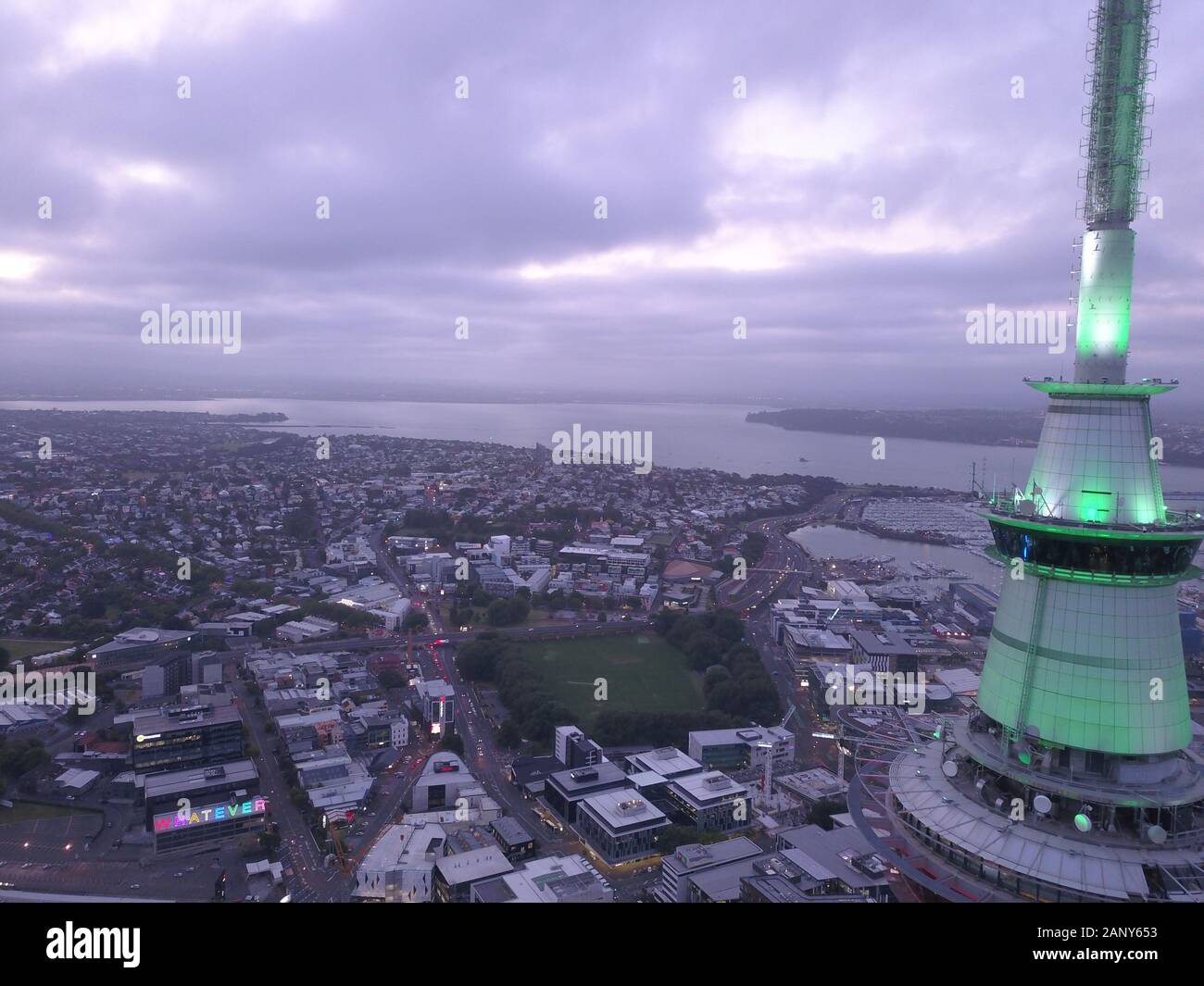 Viaduct Harbour, Auckland / New Zealand - December 31, 2019: The iconic ...