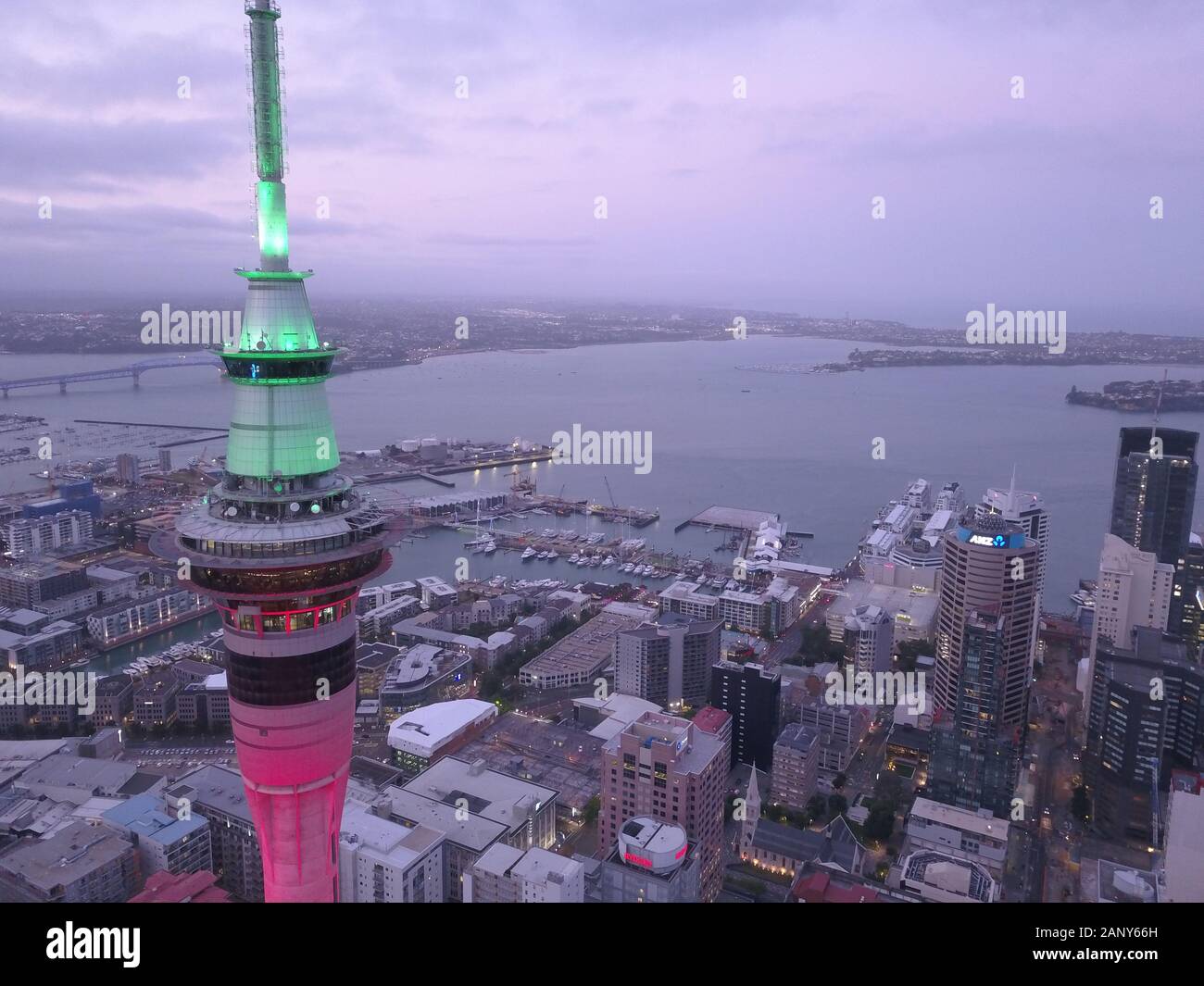 Viaduct Harbour, Auckland / New Zealand - December 31, 2019: The iconic ...