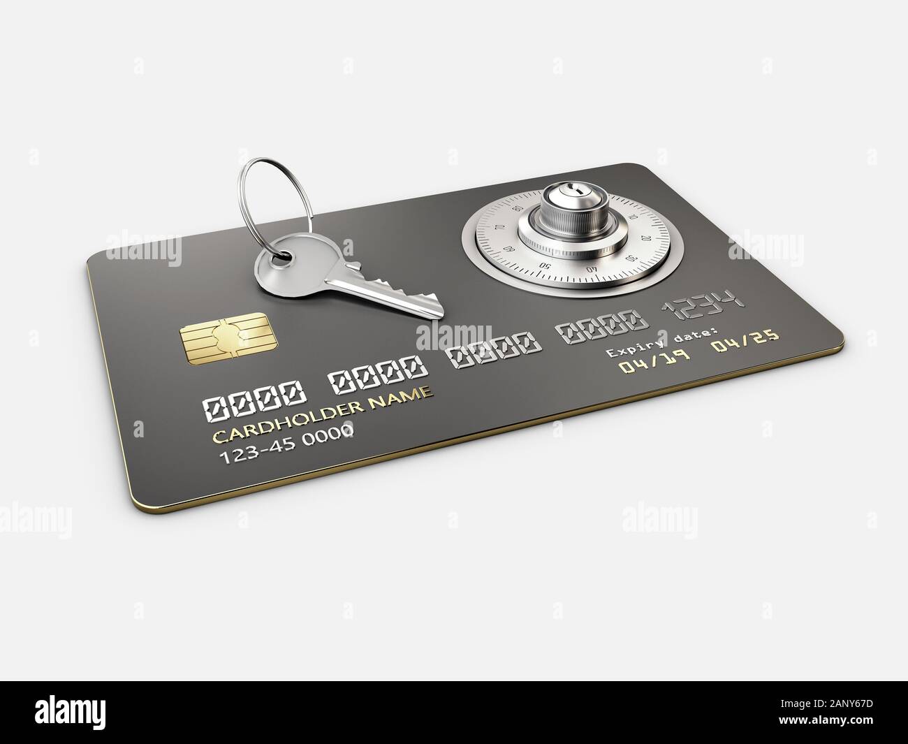 3d Rendering of Credit Card Protection, clipping path included Stock ...