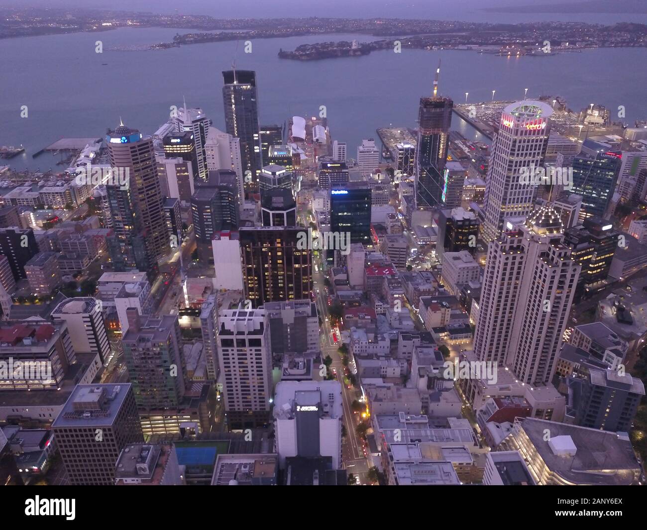 Viaduct Harbour, Auckland / New Zealand - December 31, 2019: The iconic ...