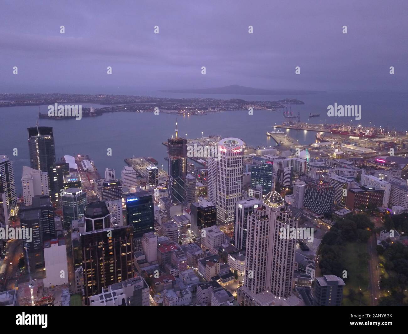 Viaduct Harbour, Auckland / New Zealand - December 31, 2019: The iconic ...