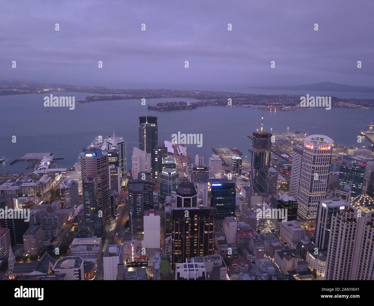 Viaduct Harbour, Auckland / New Zealand - December 31, 2019: The iconic ...