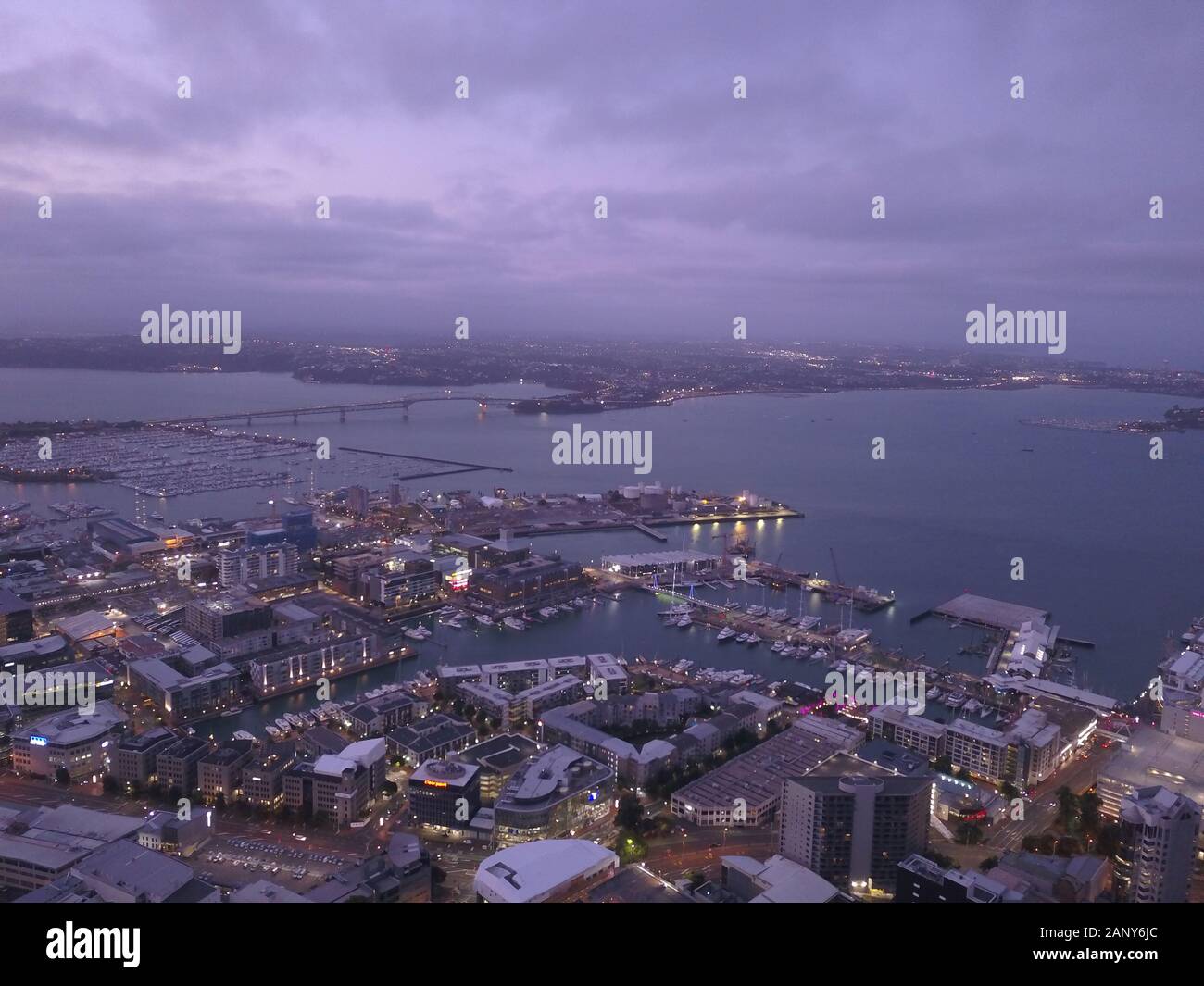 Viaduct Harbour, Auckland / New Zealand - December 31, 2019: The iconic ...
