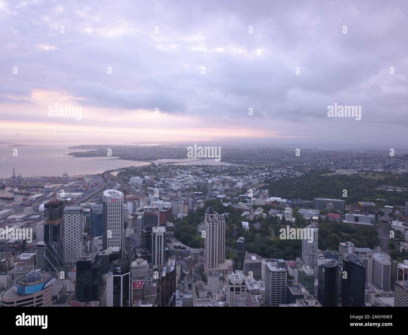 Viaduct Harbour, Auckland / New Zealand - December 31, 2019: The iconic ...