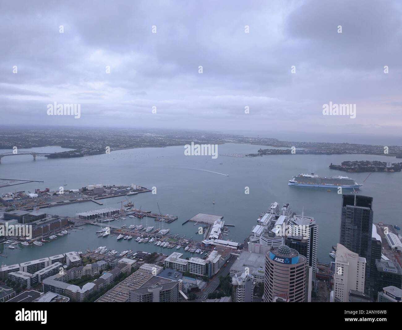 Viaduct Harbour, Auckland / New Zealand - December 31, 2019: The iconic ...