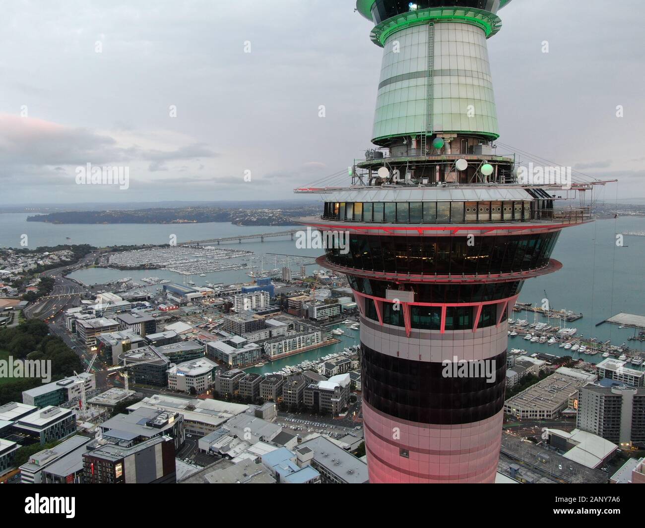 Viaduct Harbour, Auckland / New Zealand - December 31, 2019: The iconic ...