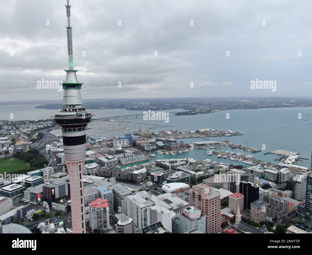 Viaduct Harbour, Auckland / New Zealand - December 31, 2019: The iconic ...