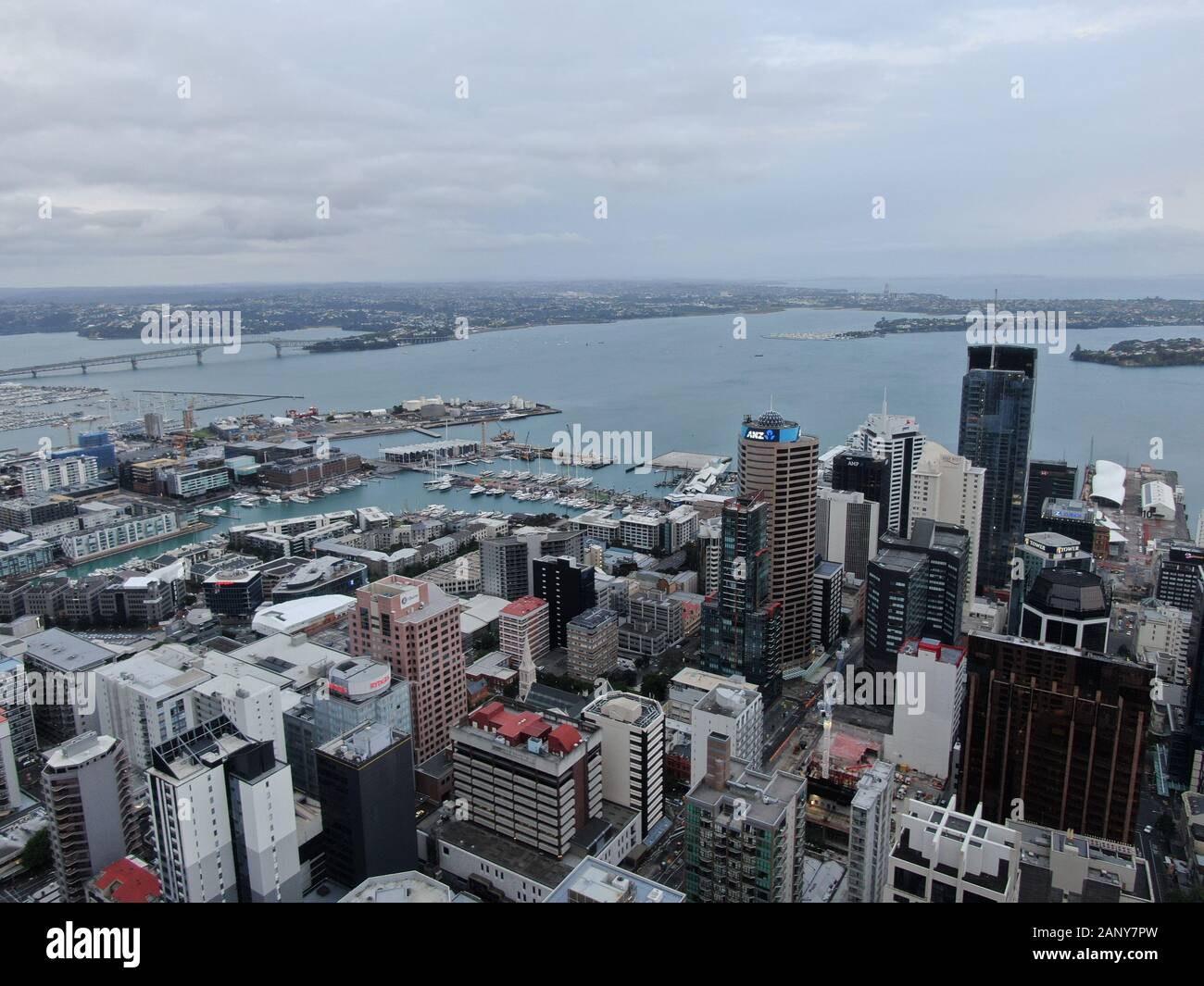 Viaduct Harbour, Auckland / New Zealand - December 31, 2019: The iconic ...