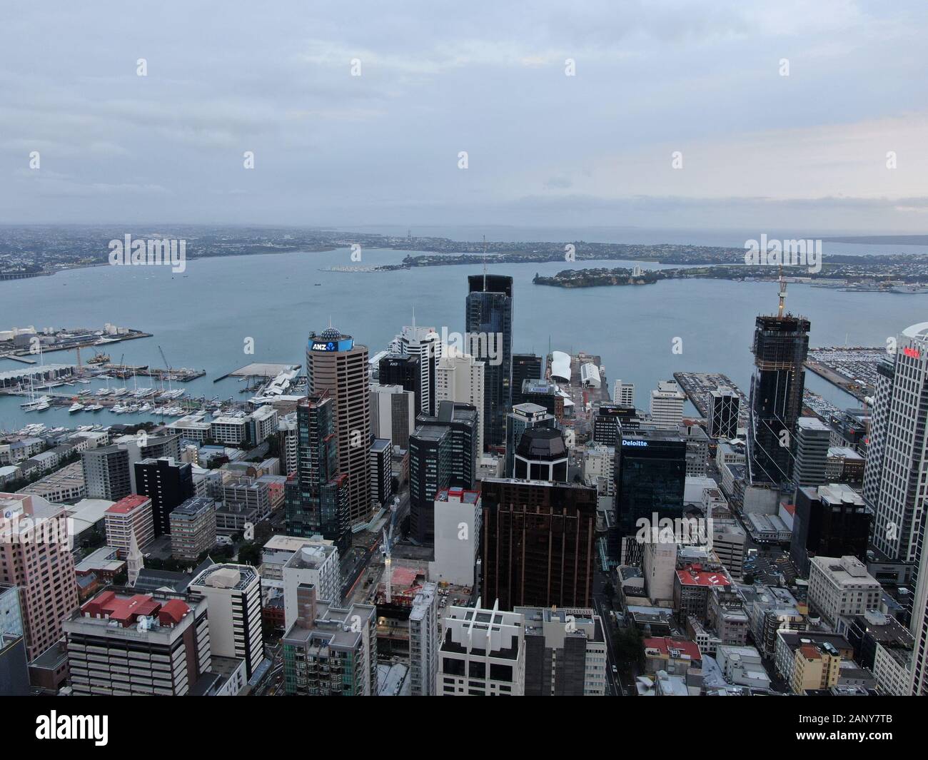 Viaduct Harbour, Auckland / New Zealand - December 31, 2019: The iconic ...