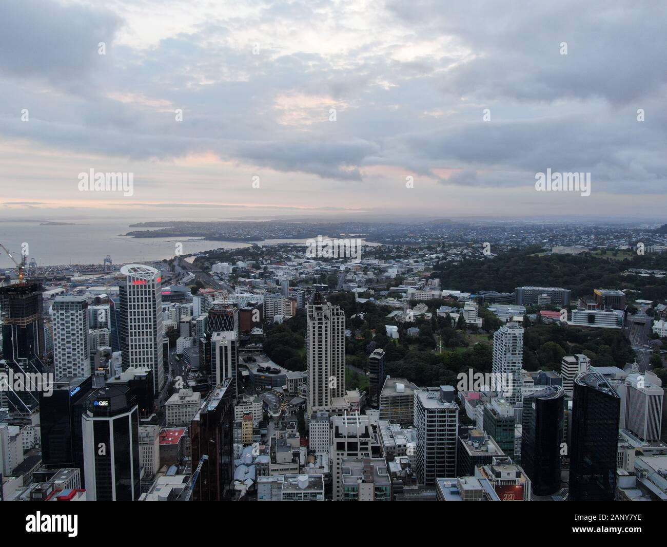 Viaduct Harbour, Auckland / New Zealand - December 31, 2019: The iconic ...