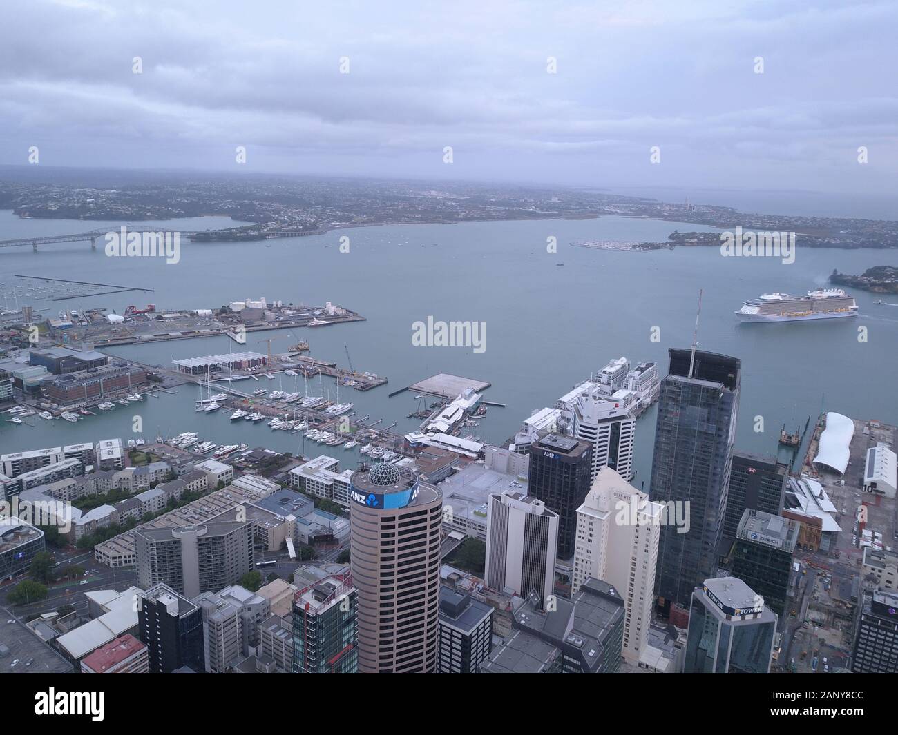 Viaduct Harbour, Auckland / New Zealand - December 31, 2019: The iconic ...