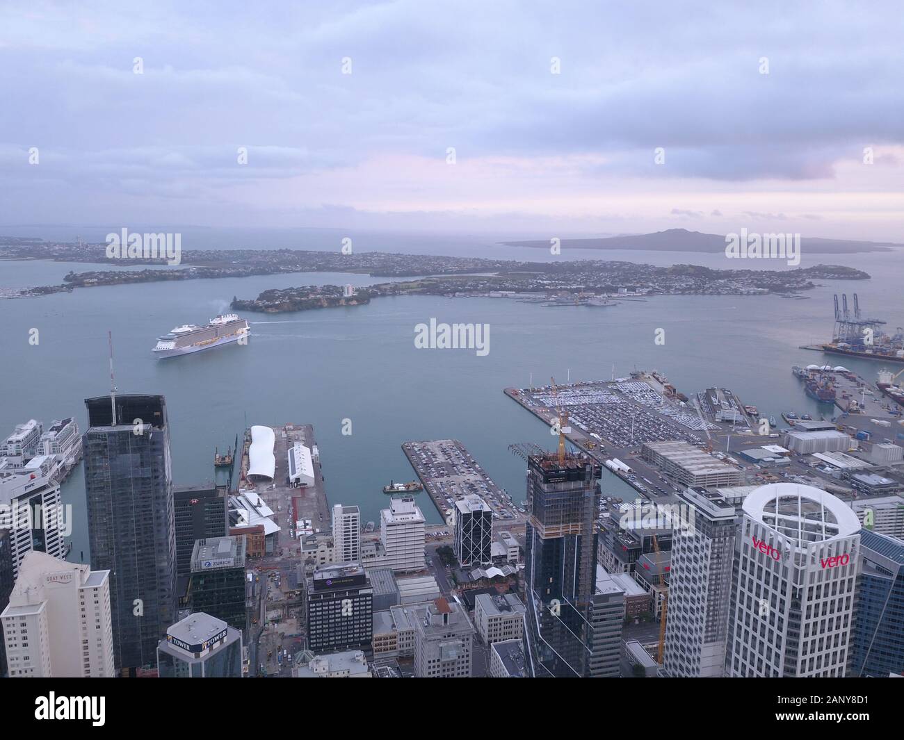 Viaduct Harbour, Auckland / New Zealand - December 31, 2019: The iconic ...