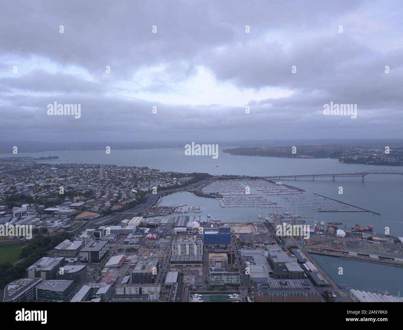 Viaduct Harbour, Auckland / New Zealand - December 31, 2019: The iconic ...