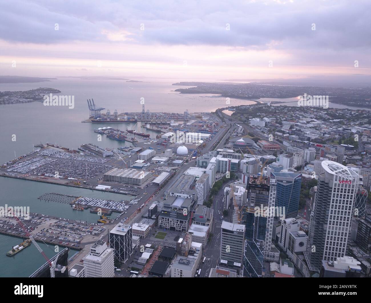 Viaduct Harbour, Auckland / New Zealand - December 31, 2019: The iconic ...
