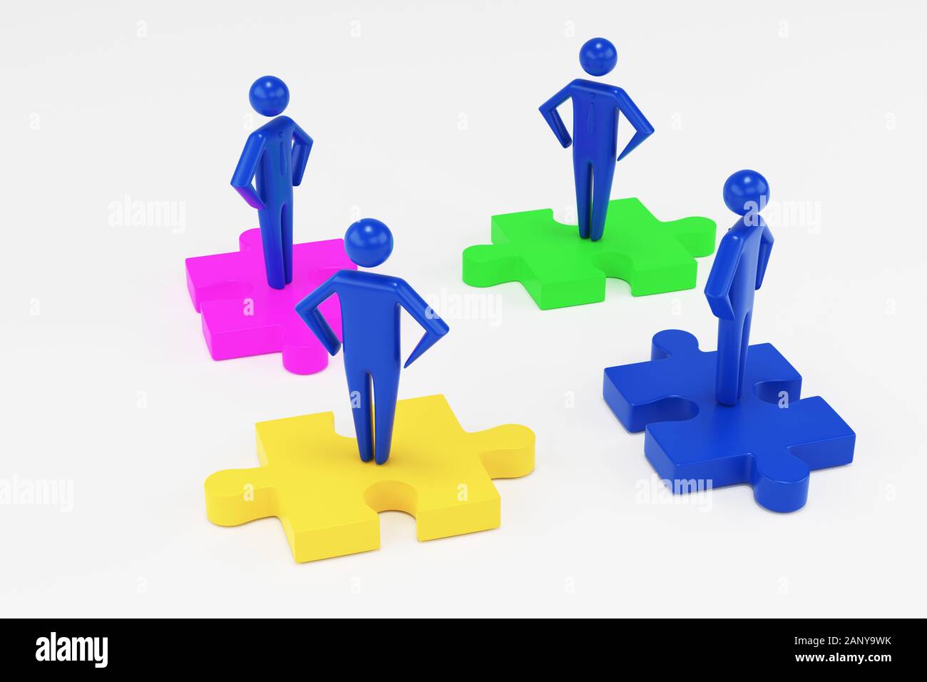 3d man thinking four hi-res stock photography and images - Alamy