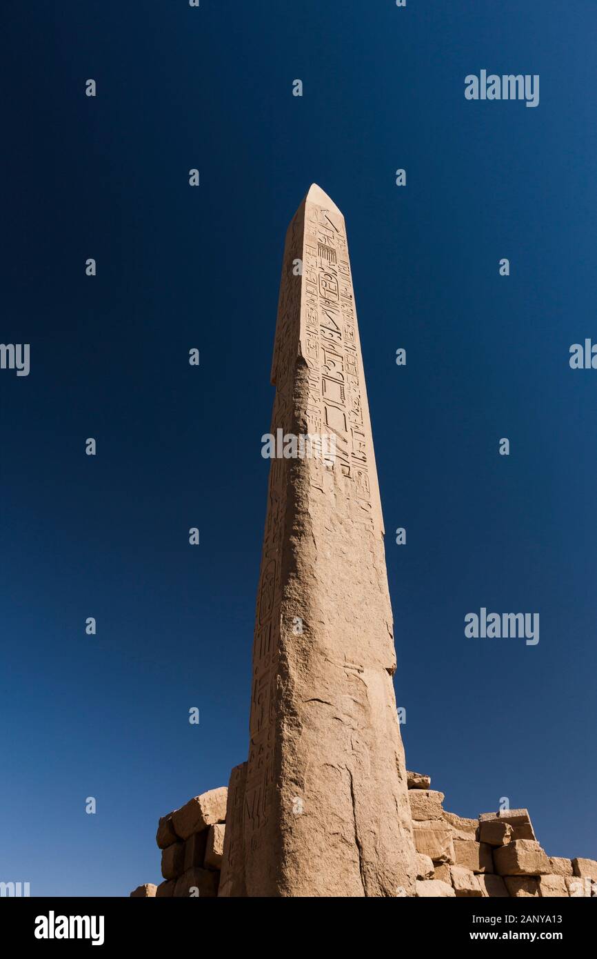 Karnak Temple, Obelisk of thutmose I, Luxor, Egypt, North Africa ...