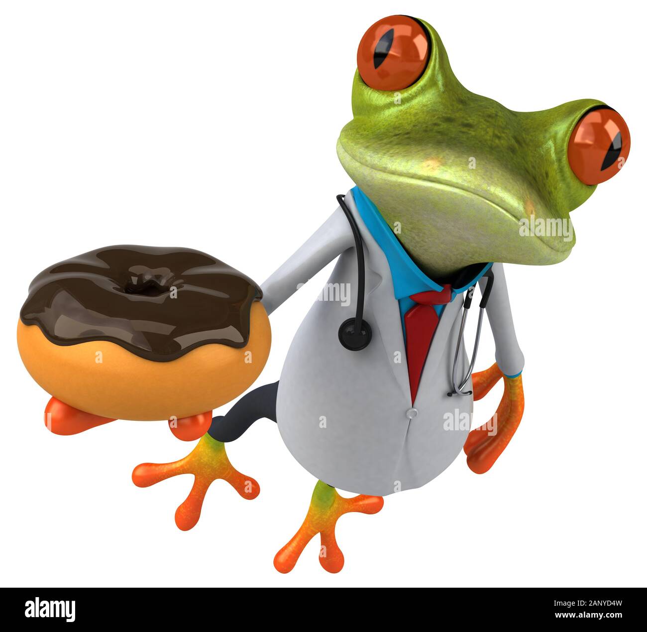 Frog doctor - 3D Illustration Stock Photo - Alamy