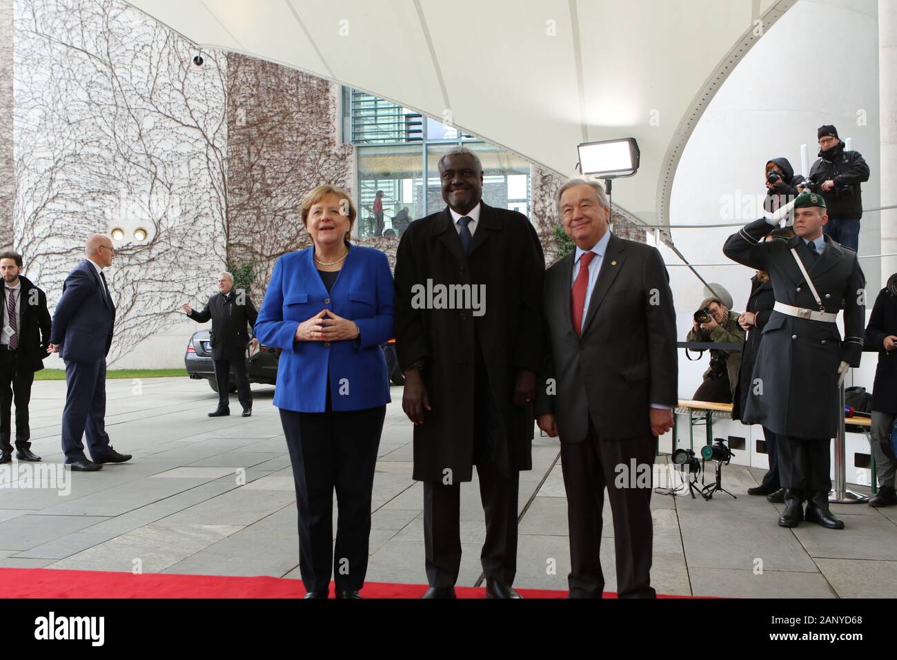 01/19/2020, Berlin, Germany. Angela Merkel and Antonio Guterres ...