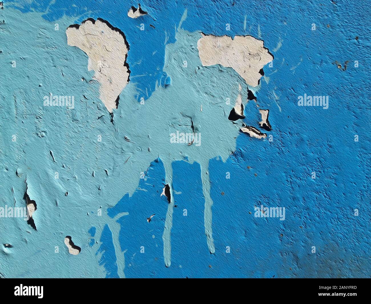 Blue splash wall texture with lite oil paint effect Stock Photo - Alamy