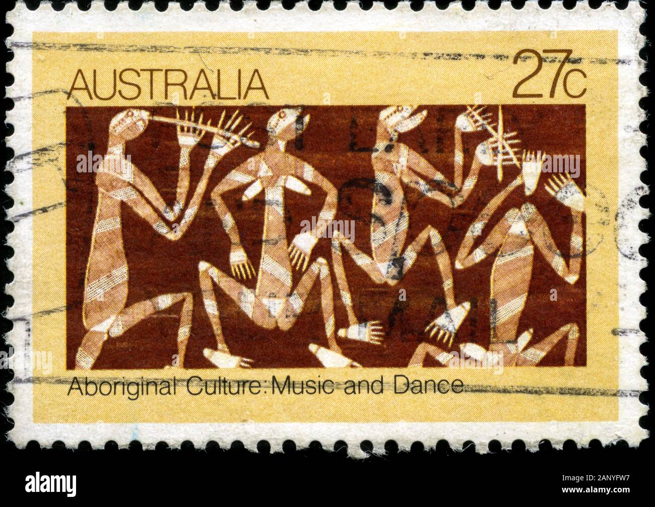 Aboriginal art australia postage stamp hi-res stock photography and ...