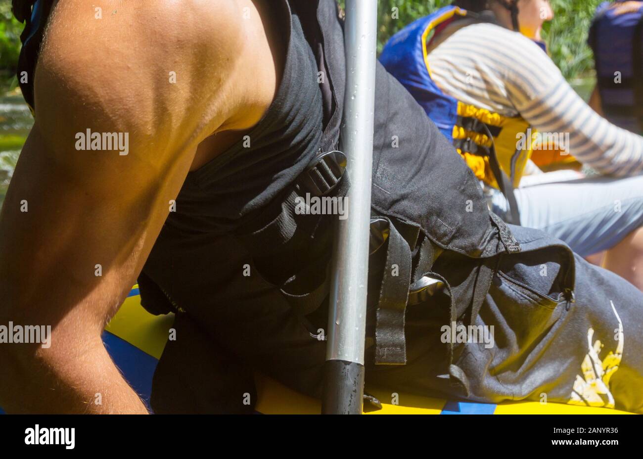 Rafting team , summer extreme water sport Stock Photo - Alamy