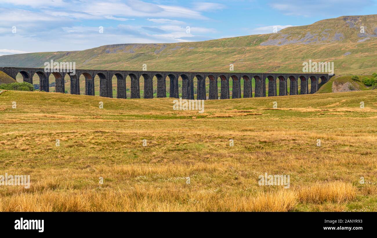 The Ribblehead Viaduct near Ingleton, North Yorkshire, England, UK ...