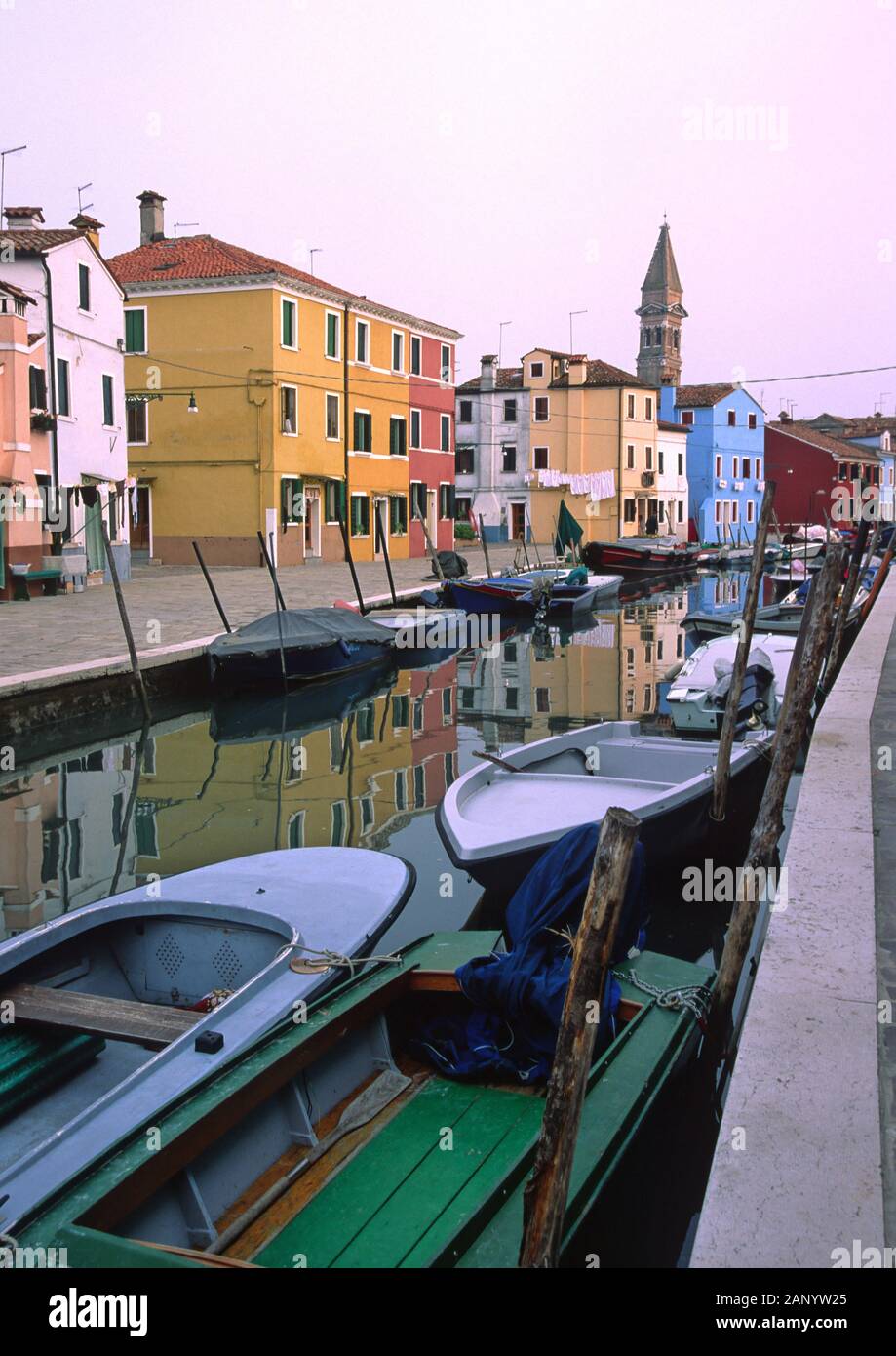 Burano island Venice and its colorful houses and handmade lace Stock ...