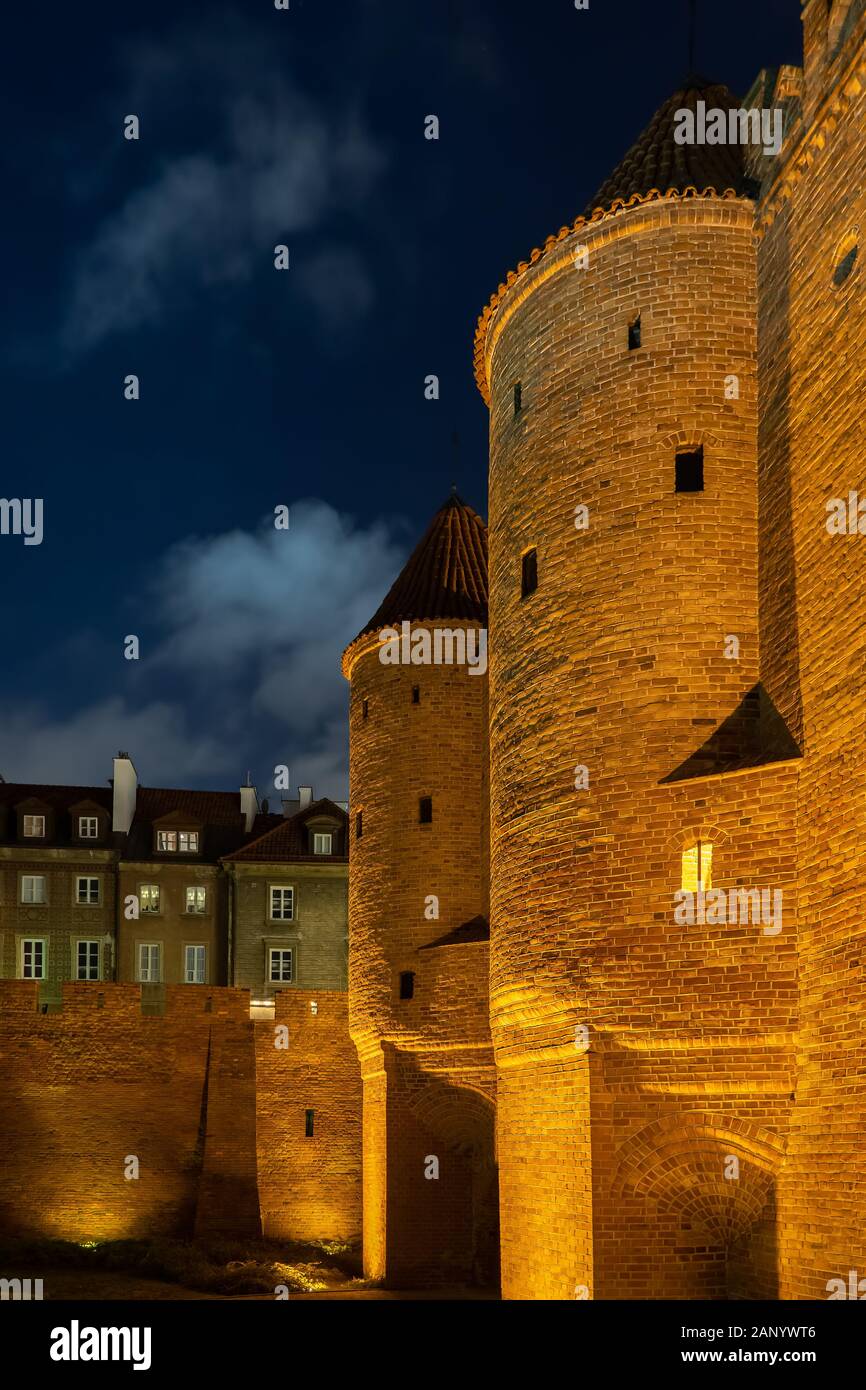 Poland old town barbican fortification hi-res stock photography and ...