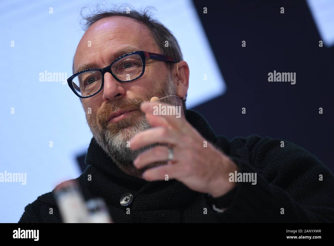 Munich, Bavaria. 20th Jan, 2020. Jimmy Wales (Founder of Wikipedia & co ...