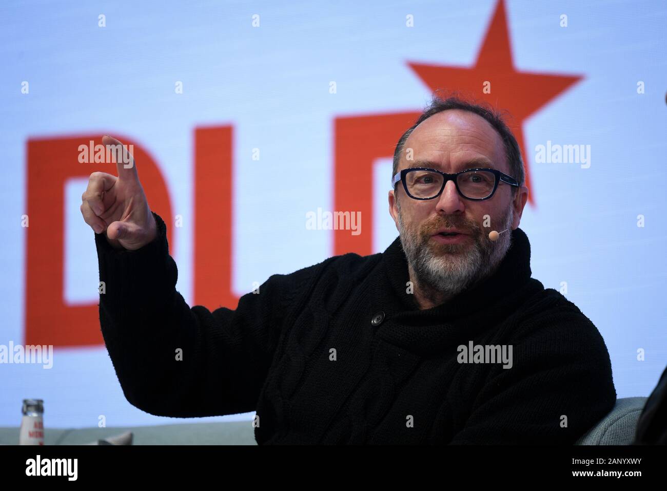Jimmy wales founder of wikipedia and wikimedia foundation hi-res stock ...