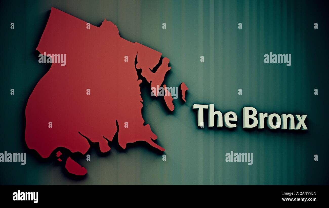 Map borough bronx city hi-res stock photography and images - Alamy